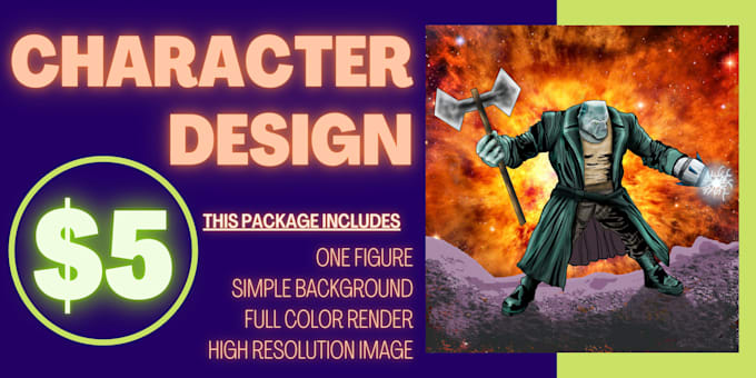 Draw character designs for you by Tim_powell | Fiverr