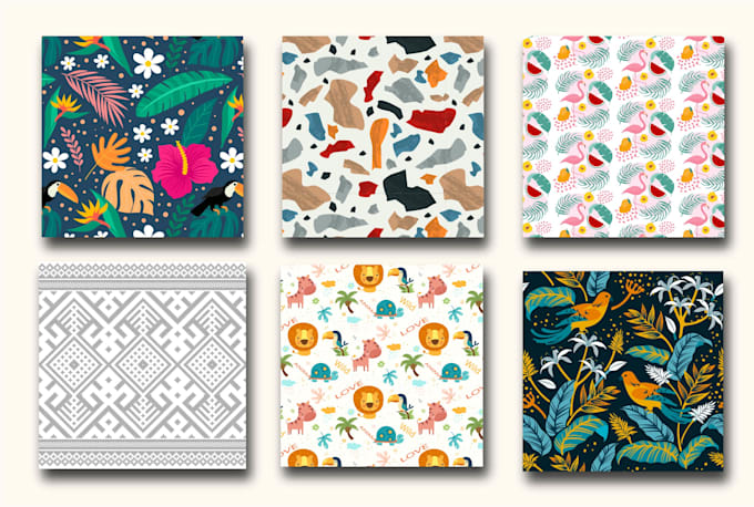 Design seamless fabric textile vector repeated patterns creatively by Mrgraphicexpert | Fiverr