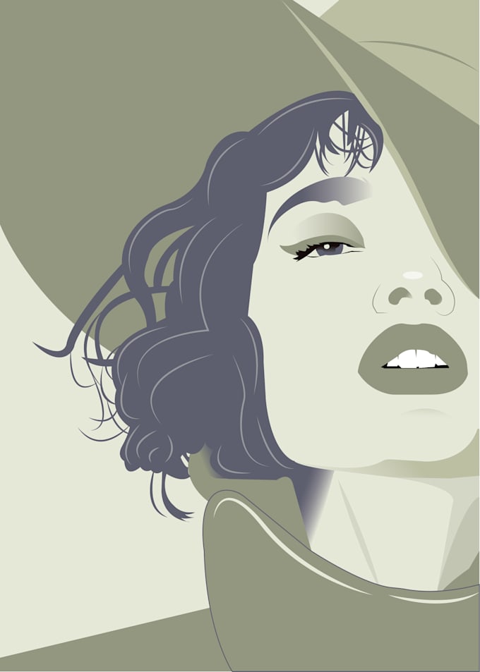 Create a minimal vector portrait by Gayletaculao | Fiverr