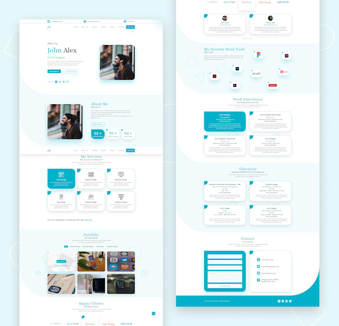 Design creative professional website and landing page design by Uiux ...