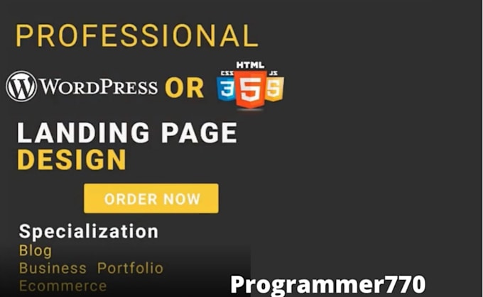 Create full fledged websites with wordpress by Programmer770 | Fiverr