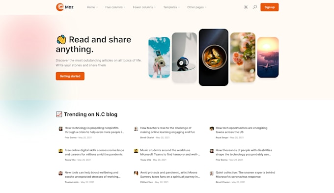 Ui design and frontend and react and tailwindcss by Nghiaxchis | Fiverr
