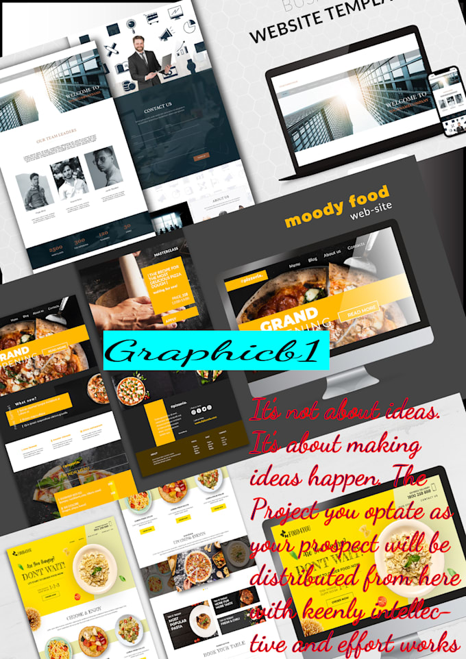 Develop website using php, html ,css5 bootstraps and more by Graphicb ...