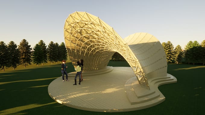 Create an architectural model in rhinoceros 3d by Rishi2305 | Fiverr