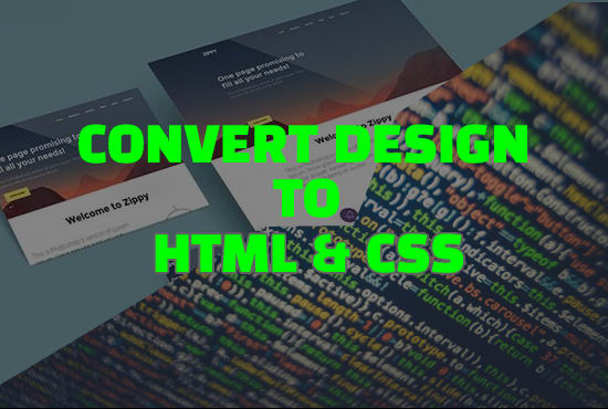 Convert your website designs to html and css by Jakemeredith744 | Fiverr