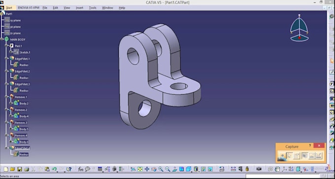 Can make 3d model using catia v5 by Dextergiselle | Fiverr