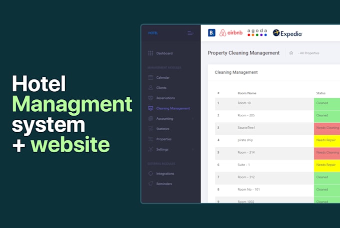Provide complete hotel booking and management system by Coolbrise | Fiverr