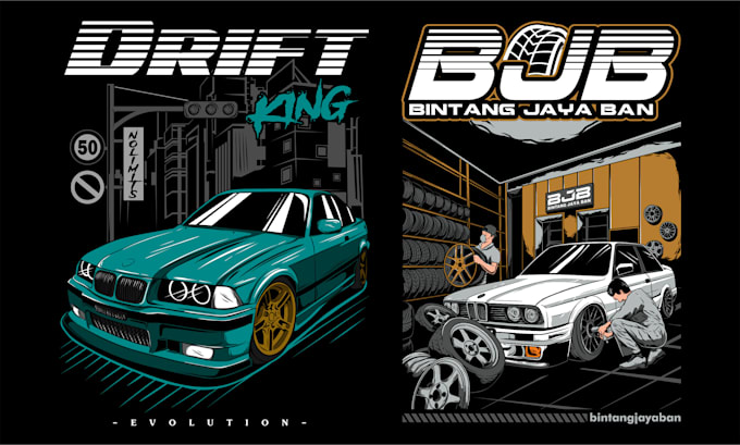 Create cartoon car from your photo into illustration style by ...