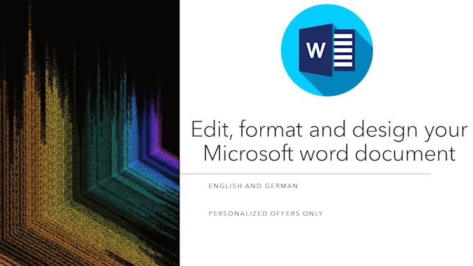 Edit, format and design your microsoft word document by Sophbee | Fiverr
