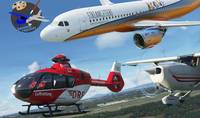 Create your custom msfs 2020 livery by Benimix1701 | Fiverr