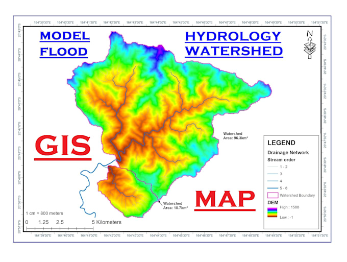Perform hecras flood modeling, hydrology, hydraulics, and gis mapping ...