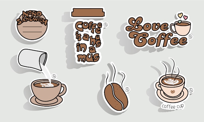 Design eyecatchy modern stickers for your business by Ehsam_11 | Fiverr