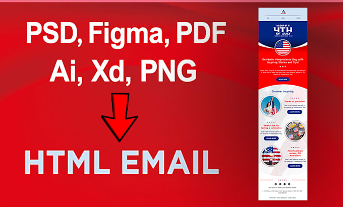Convert your design to html email template with inline css by Mailcoder ...