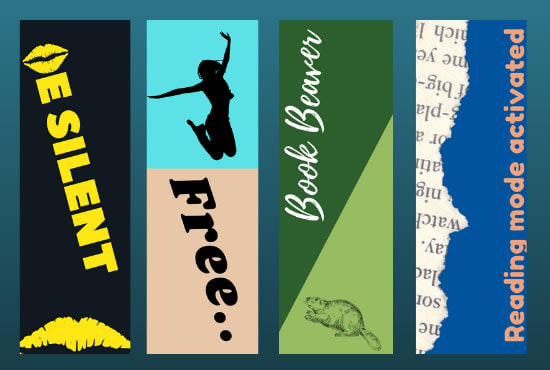 Design a creative eye catching bookmark by Nninvention | Fiverr