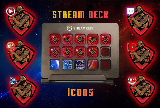 Draw mascot logo for your stream deck by Wingfuture | Fiverr