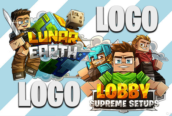 Draw a logo for your minecraft server by Bravious | Fiverr