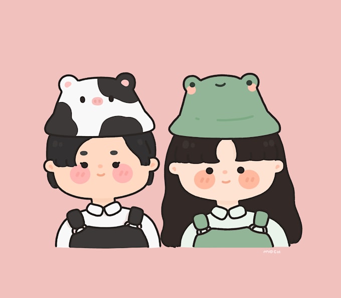 Create a cute pfp for your social media accounts by Mocheekat | Fiverr