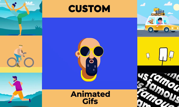 Do custom gif animation, animated gif, or instagram gif by ...