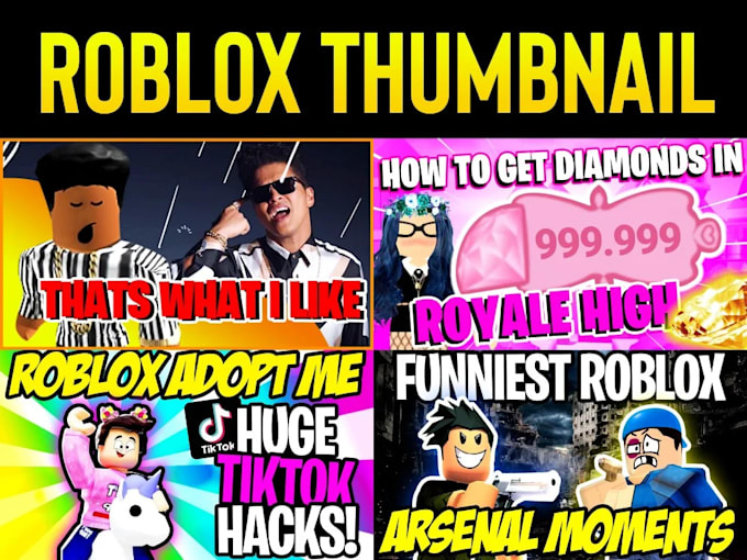 Design roblox thumbnail in 3 hours by Rivylgraphics | Fiverr