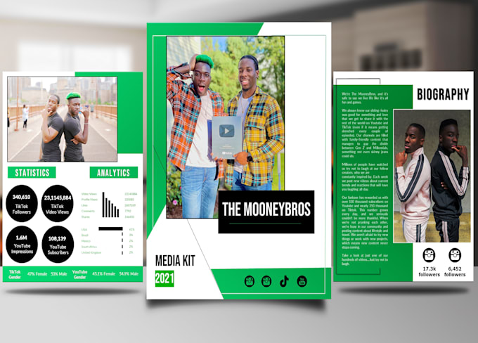 Design artist, influencer, blogger, sale, celebrity one sheet, media ...