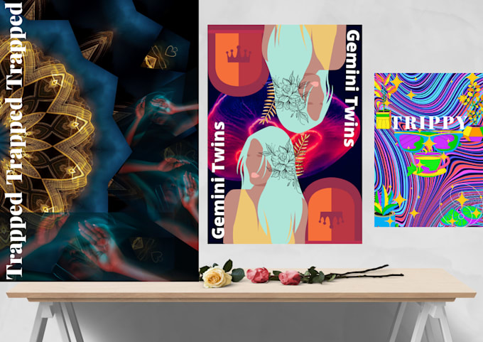 Design unique customized posters for you by Creative_hues | Fiverr