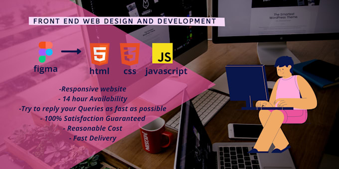 Your front end web designer and developer by Divya_shahh | Fiverr