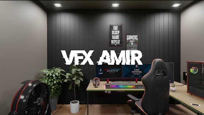 Design custom 3d gaming intro loop screens and background for streamers ...