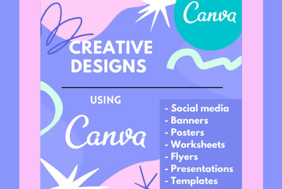 Create anything using canva by Saherron | Fiverr