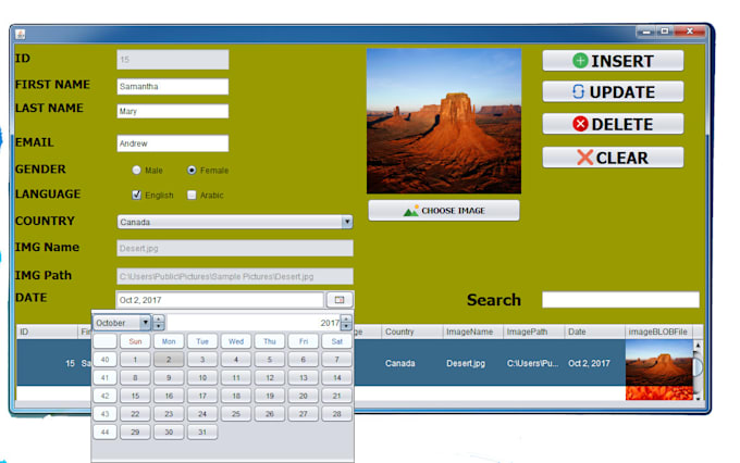 Make Java Gui Mysql Crud Application By Shizzledizzleee Fiverr