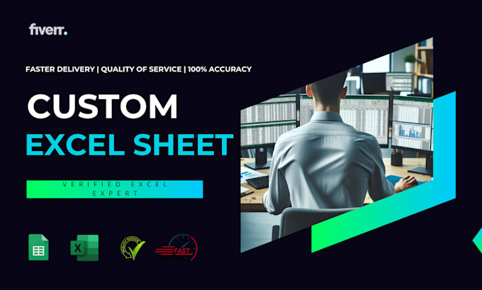 Create and redesign custom excel spreadsheet by Rizwanur003 | Fiverr