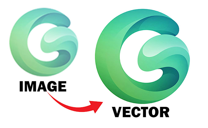 Do vector tracing job to vectorize logo by manual vector tracing by ...