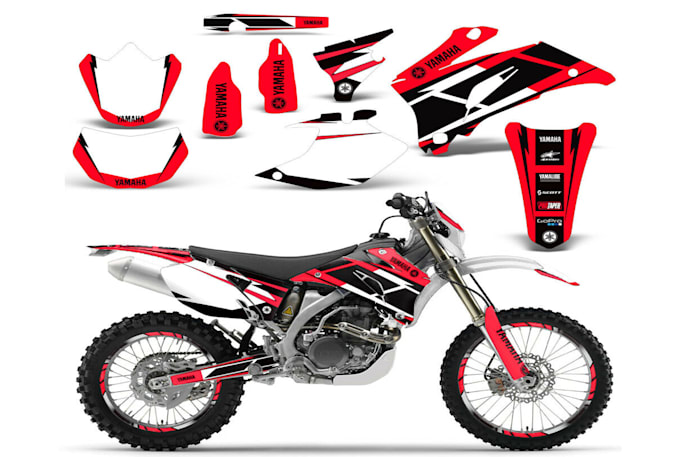 Design desert bike wrap, mx motorcycle wrap, atv wrap, and vehicle wrap ...