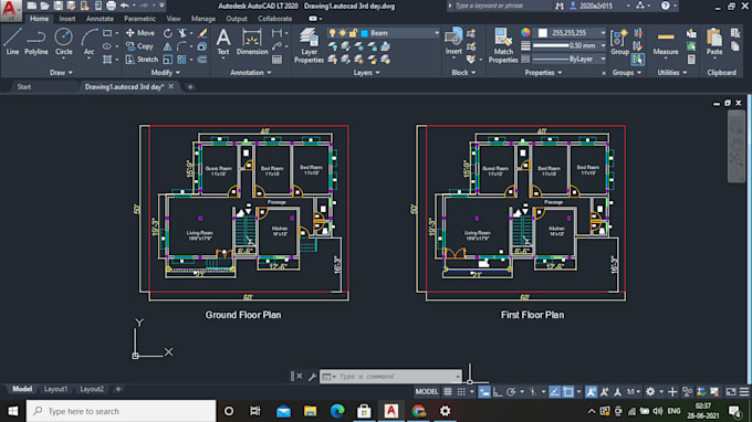 Autocad 2d elevation drawings for your architectural projects by ...