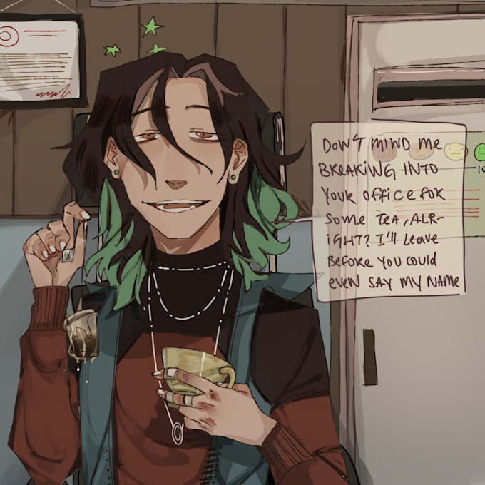 Draw art fan art of persona, oc, digital character by Quiet_kiko | Fiverr