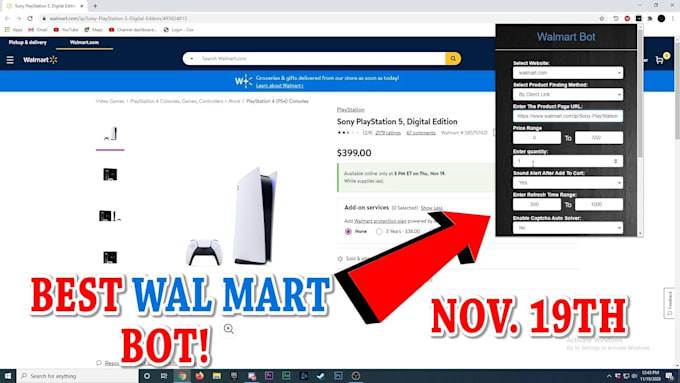Create A Walmart Bot By Jsmoothie Fiverr