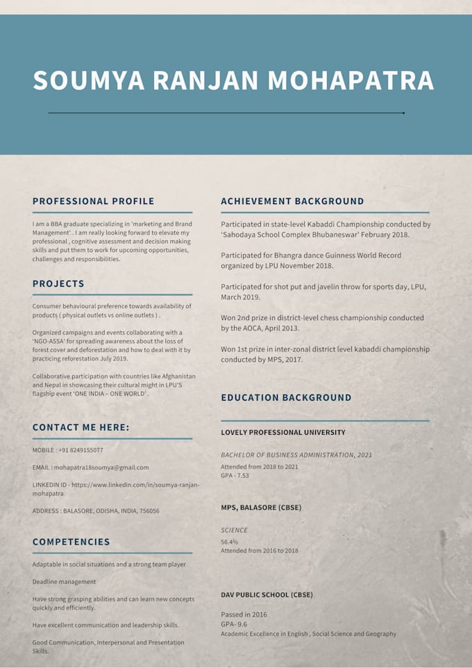 Make your resume work like wonder by Shaarikdesigner | Fiverr