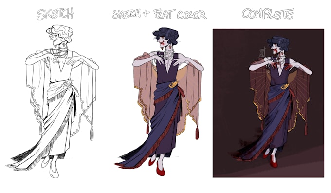 Draw your dnd rpg fantasy character or oc by Avaeria | Fiverr