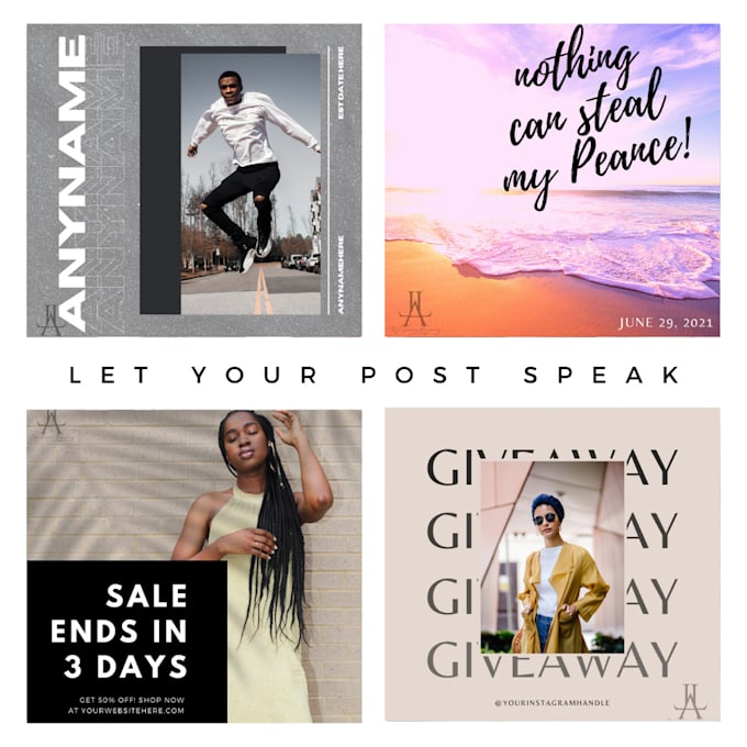 Design high quality, aesthetically pleasing instagram post by Kianna_t ...