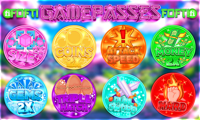 Create gamepass and badge icons for your roblox game by Yftachezioni ...