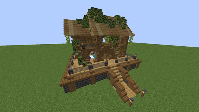Build a rustic style house in minecraft by Matthew0425 | Fiverr