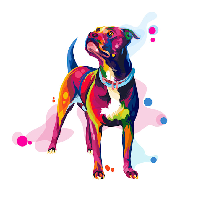 Draw pop art dog cat pet potrait by Triyar | Fiverr
