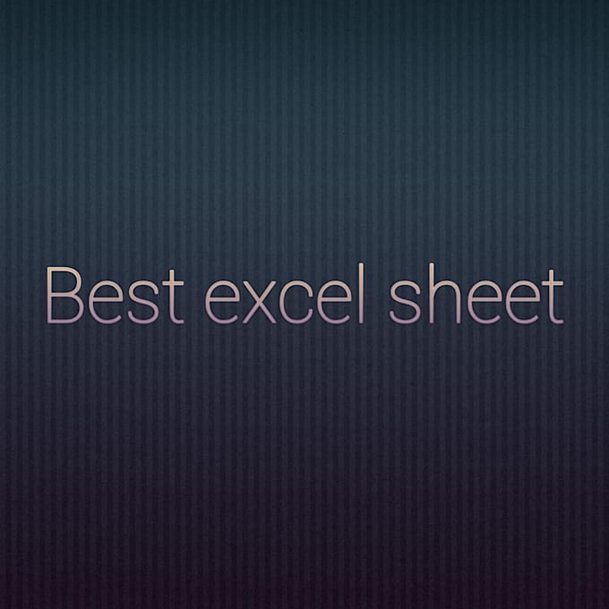 Do An Excellent Excel Sheet File By Diyaawish Fiverr