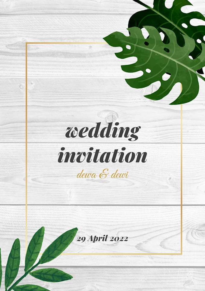 Design an animated digital invitation by Jikinvitation | Fiverr