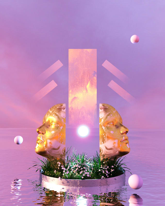 Design a professional 3d rendered abstract album cover by Fsb_visuals ...