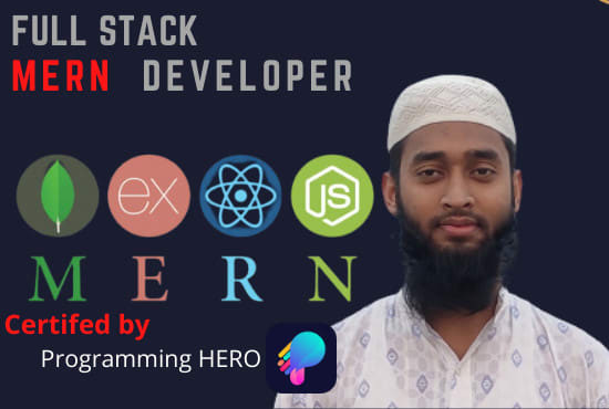 Be your mern stack developer using react js, mongodb, and node by ...