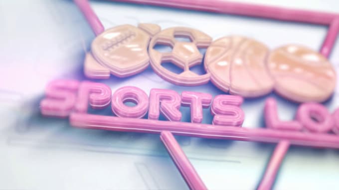Create 3d clean glossy sports logo intro animation by Royal_e_studio ...