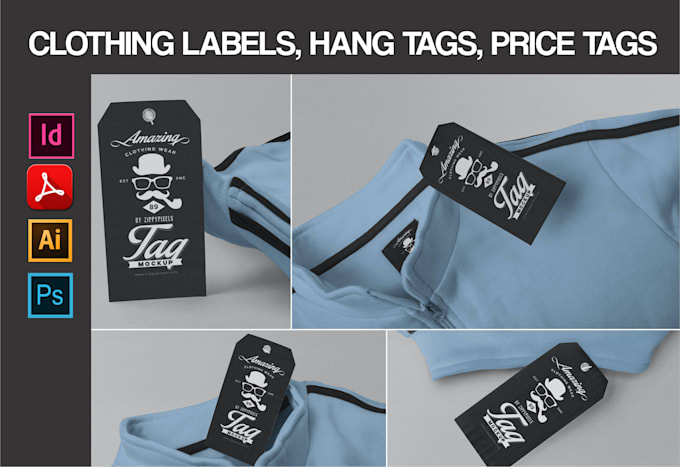 Design clothing hangtags, labels, price tag, swing hang tags by Alabsmedia | Fiverr