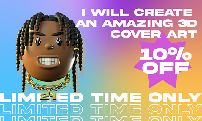 Create an amazing 3d album or song cover art by Linolefilm | Fiverr