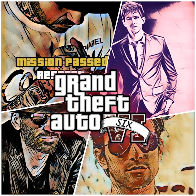 Make poster covers and pictures in gta style by Bangboom858 | Fiverr