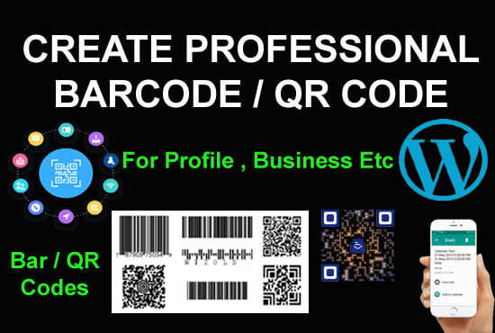 Create professional barcode or qr code by Erdavoodraja | Fiverr